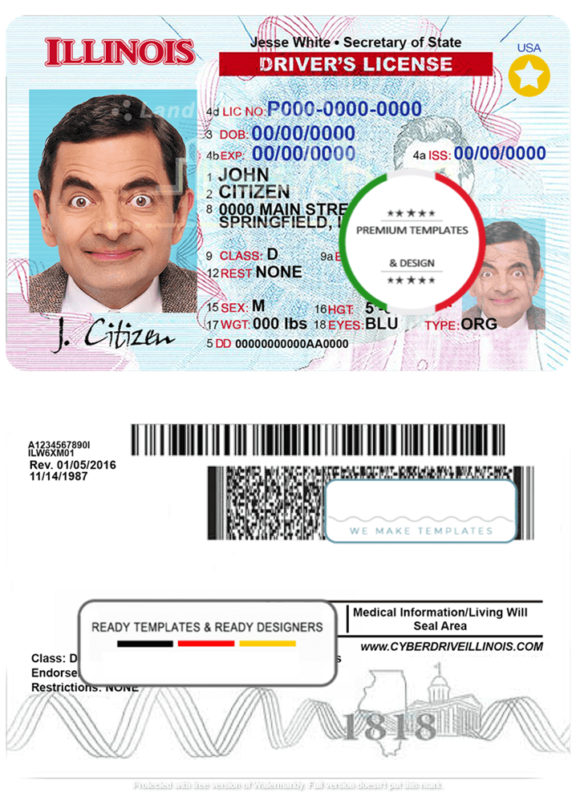 USA Driving license – FakeTemplate.cc