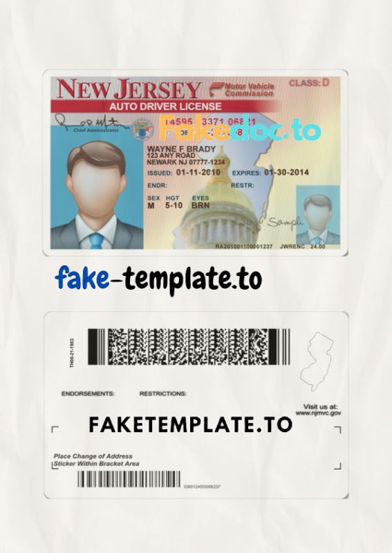 USA Driving license – FakeTemplate.cc
