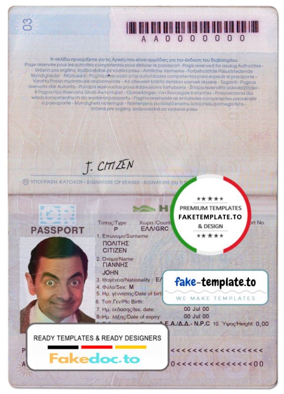 Passport – FakeTemplate.cc