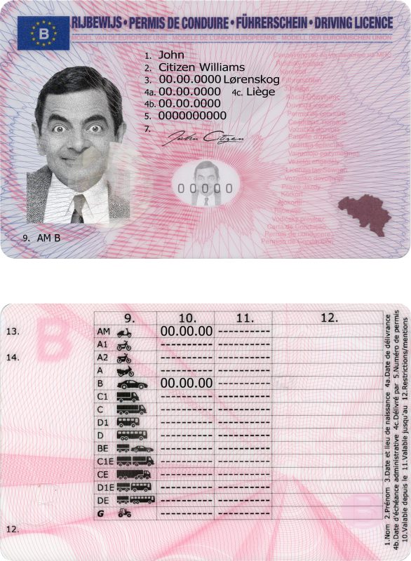 Driving license – FakeTemplate.cc