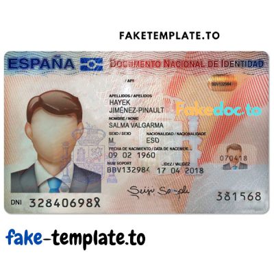 Spain ID Card Template Psd V1 – FakeTemplate.cc