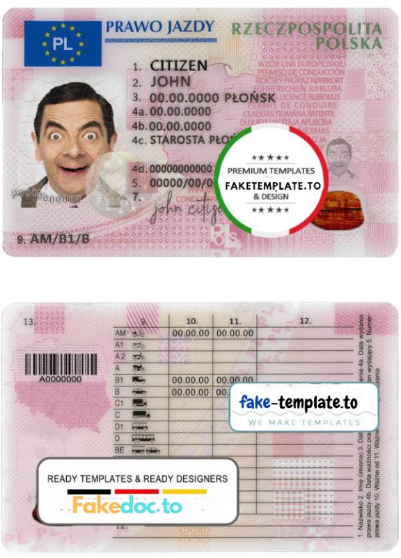 FakeTemplate.cc – Fake Driver License Template, Passport, ID Card, Bank ...