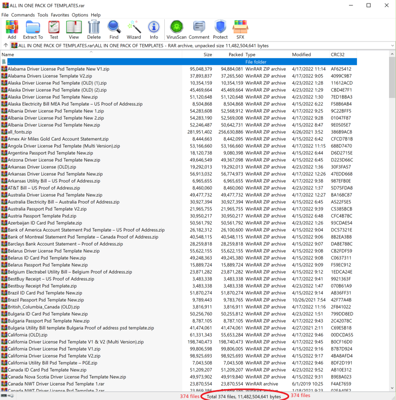 ALL IN ONE PACK OF TEMPLATES (Total of 374 files) – FakeTemplate.cc